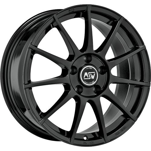17" Msw 85 By Oz Racing Gloss Black Set Of 4 Alloy Wheels 17x7 Et30 Pc ...