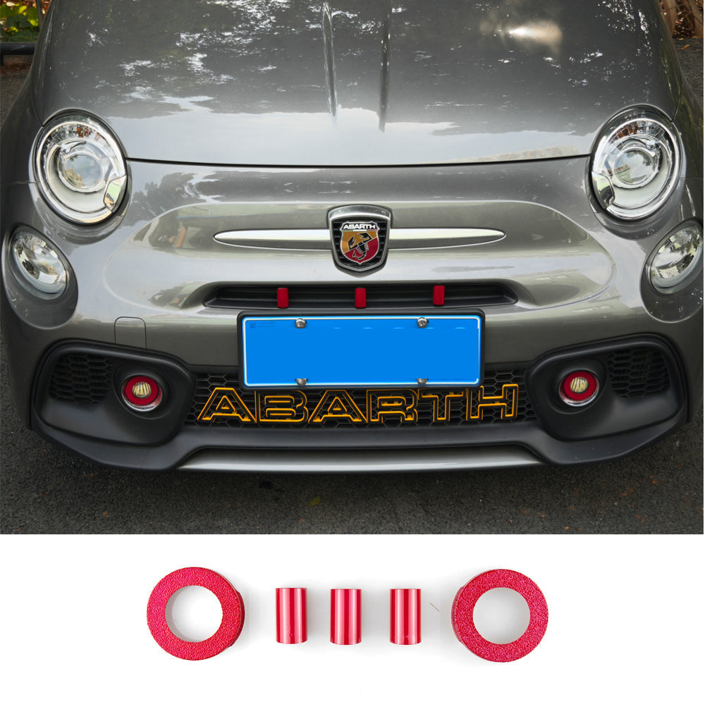 Abarth 595 / 695 Series 4 Front Intake Grill Covers & Fog Lamp Covers ...
