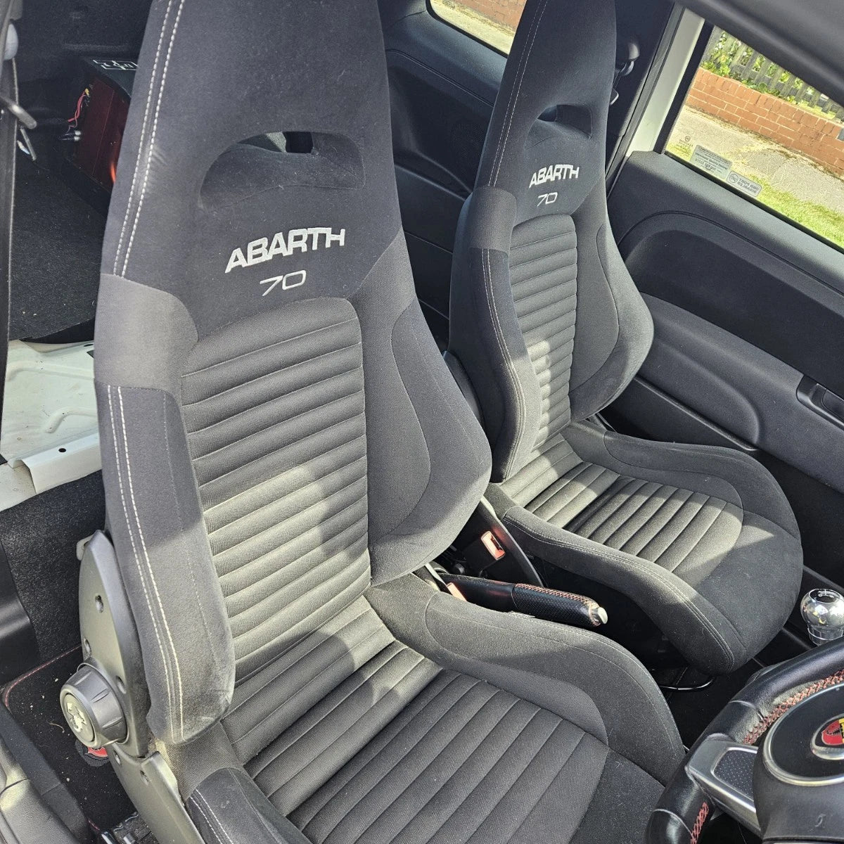 Used Genuine Abarth Sabelt 70 GT Alcantara Front Seats Only - AB ...