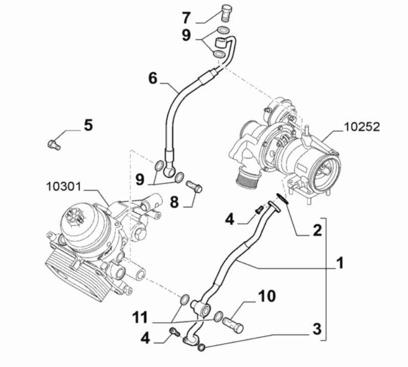 Genuine Abarth Oil Feed pipe - 500 Abarth- 55215001 - 55215001 – Abarth ...
