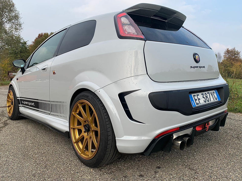CHD Tuning Rear Diffuser Extension Fins for Abarth Punto Evo – Abarth ...